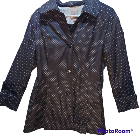 CB casual | Jackets & Coats | Cb Polka Dot Rain Jacket With No Belt ...